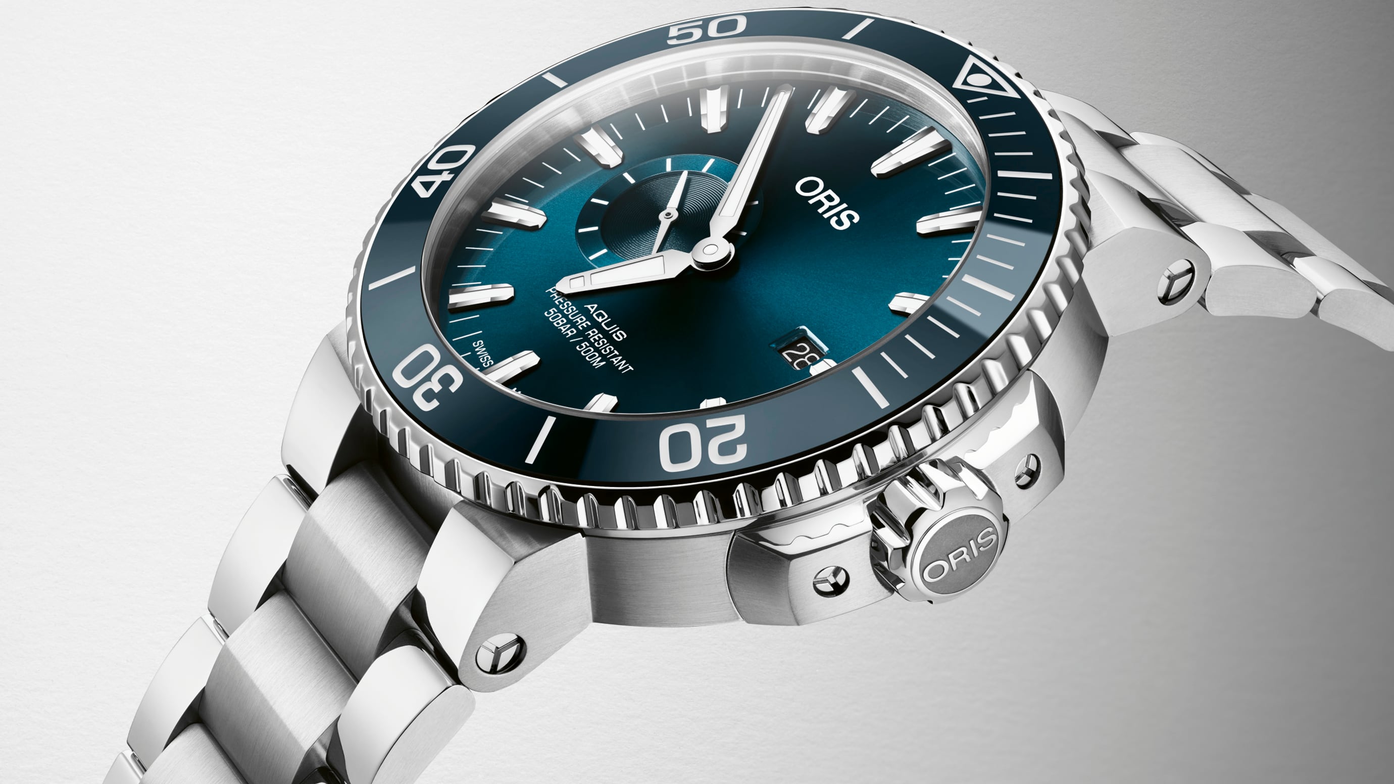 Aquis Small Second, Date - 01 743 7733 4155-07 8 24 05PEB | Oris